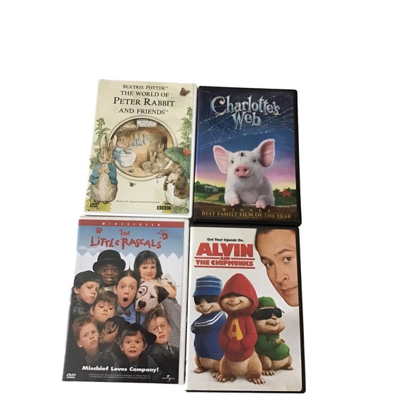 Various | Media | Little Rascals Peter Rabbit Charlottes Web Alvin Set ...